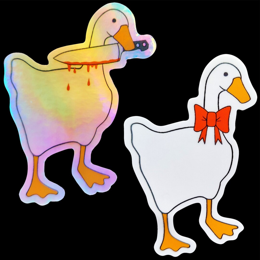 Untitled Goose Sticker Holographic Sticker - Etsy
