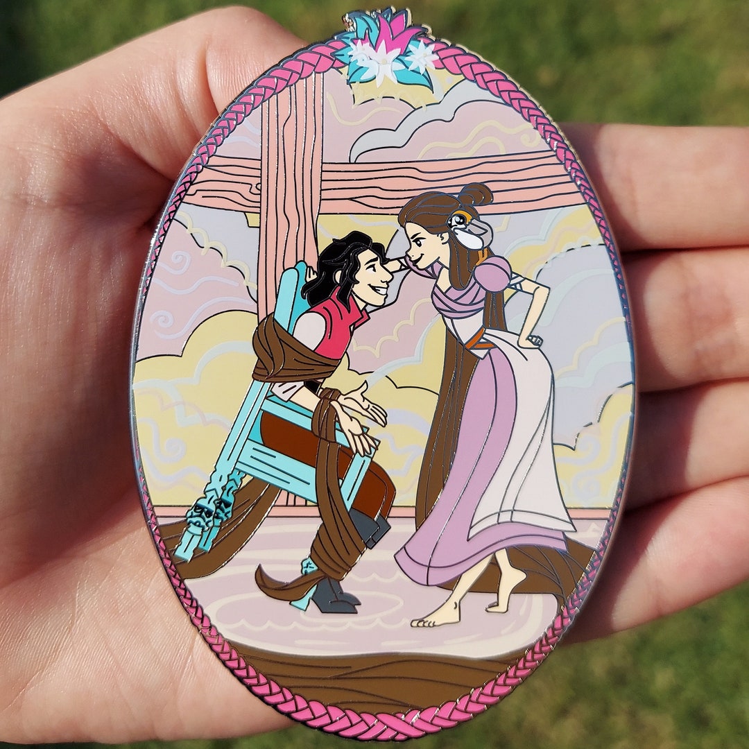 Tangled Pin Reylo Pin Fantasy Pin Star Wars Pin Princess Pin Rey Pin ...