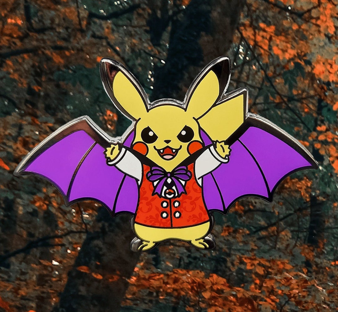 Pikachu Pin Pikachu as Dracula Vampire Fantasy Pin Pokemon Pin - Etsy
