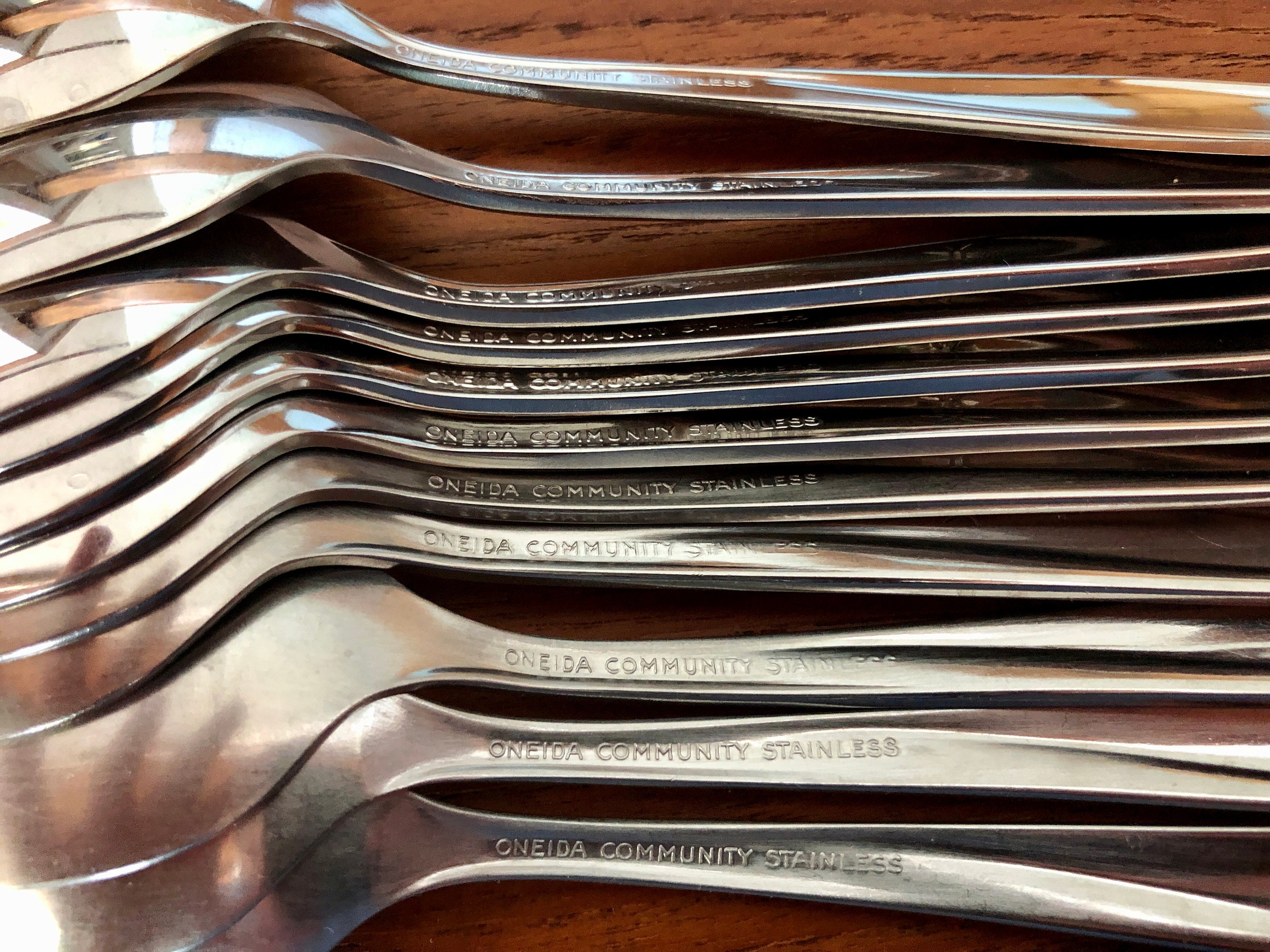 Vintage MCM Atomic Starburst Pattern Forks, Spoons, Knives by MARCREST ...