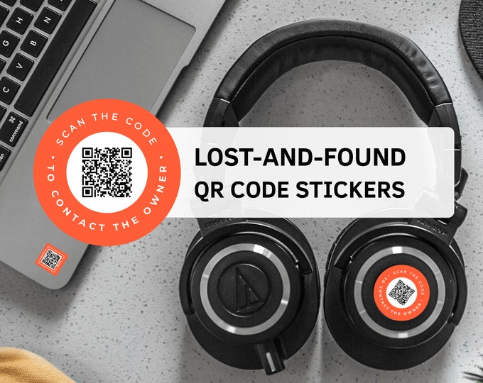 Mini Lost-and-found Stickers With Scan-to-call Feature Durable ...