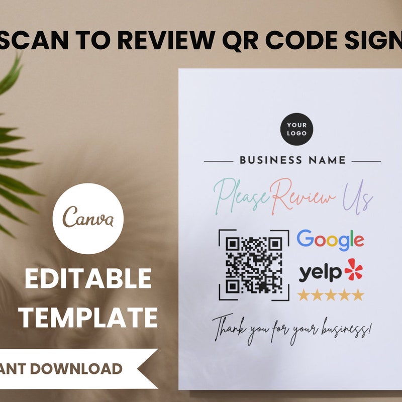 Google Review Template - Etsy