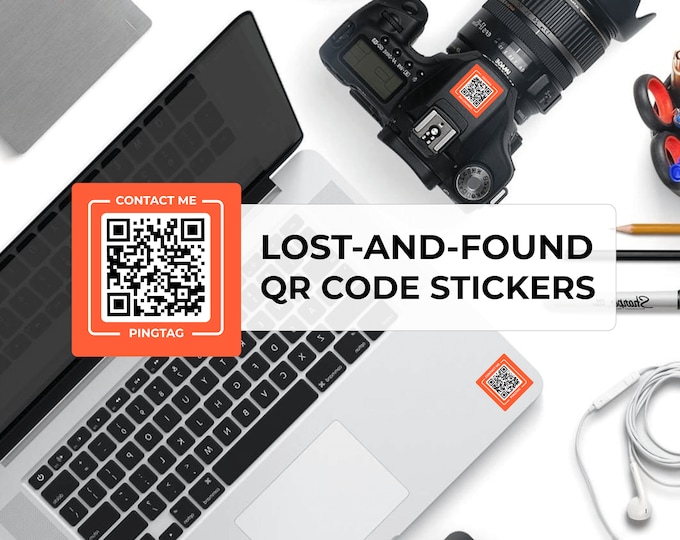 Mini Lost-and-found Stickers With Scan-to-call Feature Durable ...