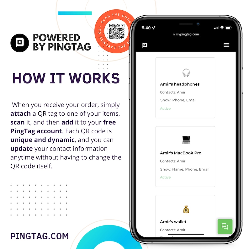 30 Unique Lost-and-found QR Code Stickers. Durable & Waterproof ...