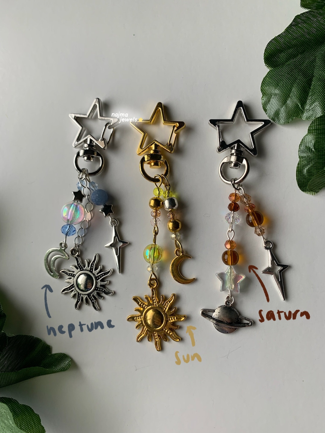 Solar System Keychain, Space Jewelry, Celestial Jewelry, Celestial ...