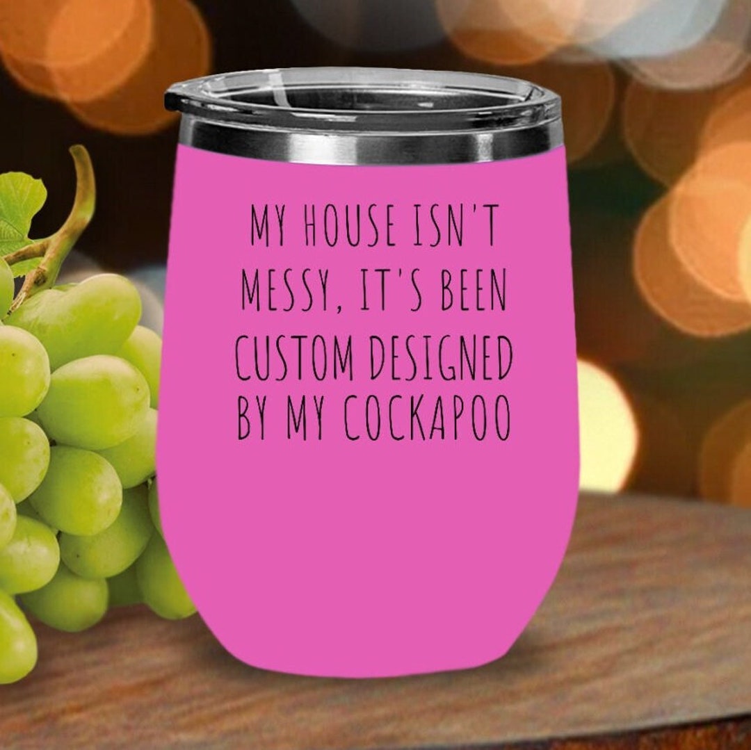 Cockapoo Wine Tumbler, Cockapoo Merchandise, Cockapoo Gifts for Women ...