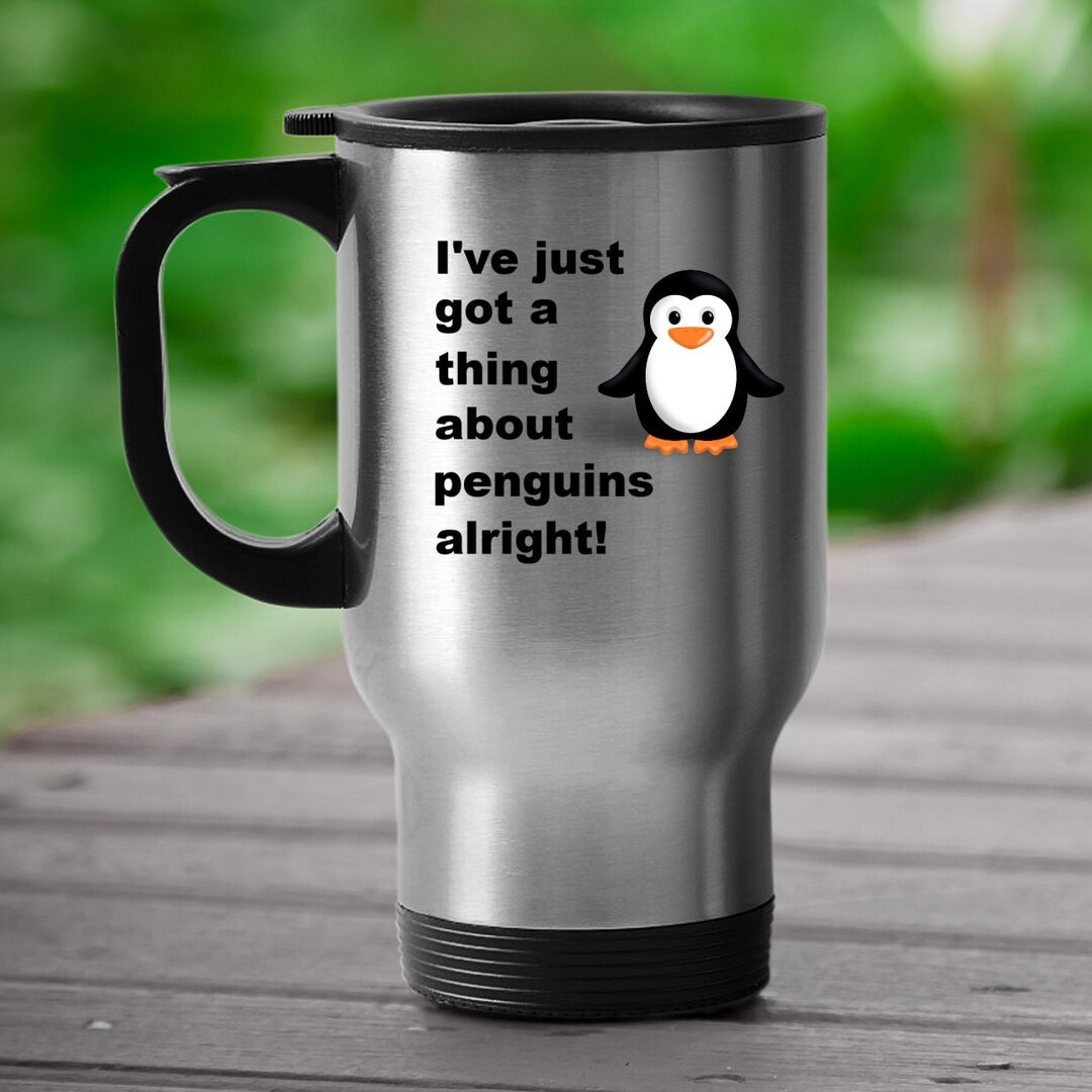 Penguin Travel Mug, Penguin Themed Gifts for Women, Penguin Stuff for ...