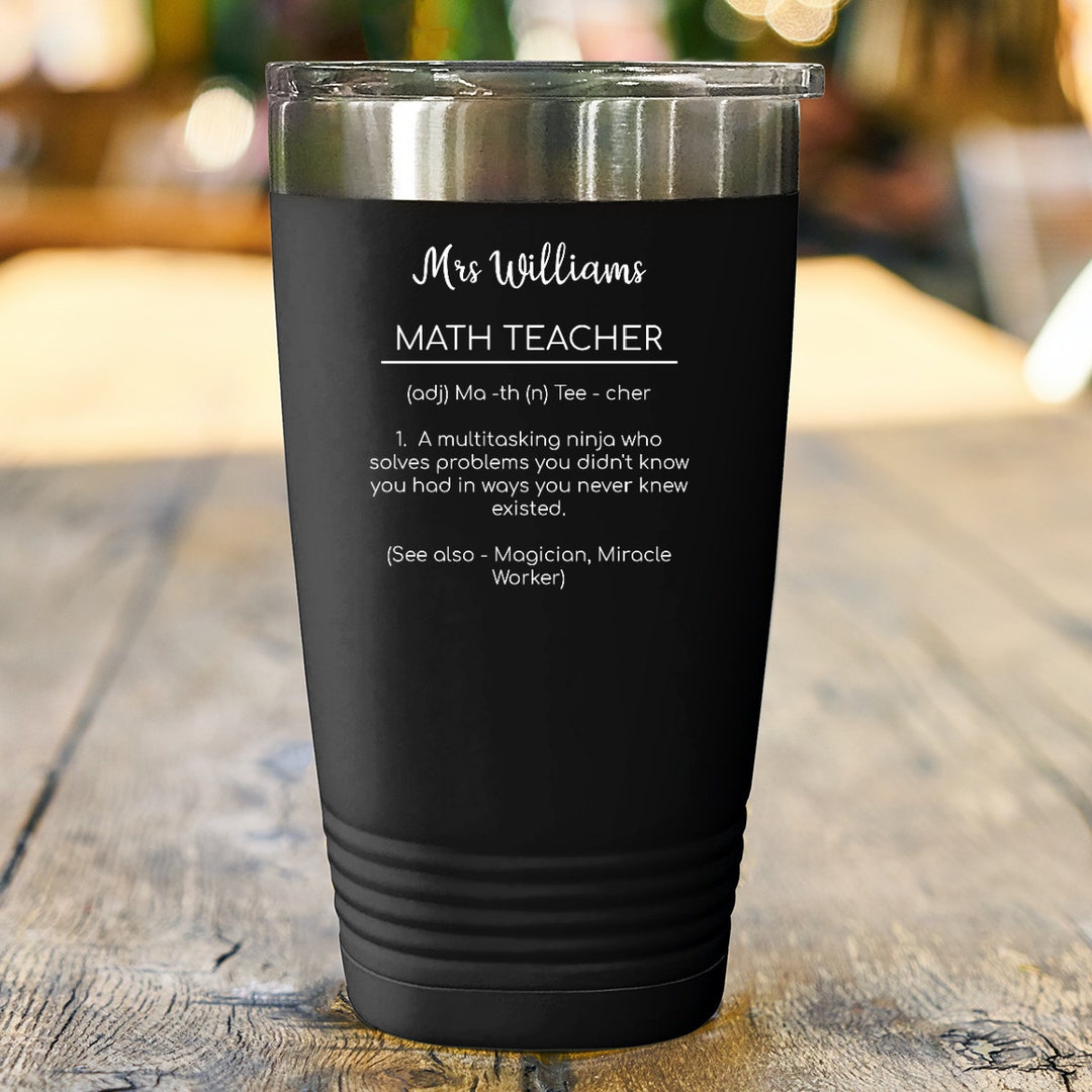 Math Teacher Tumbler, Personalized Teacher Appreciation Gifts for Women ...