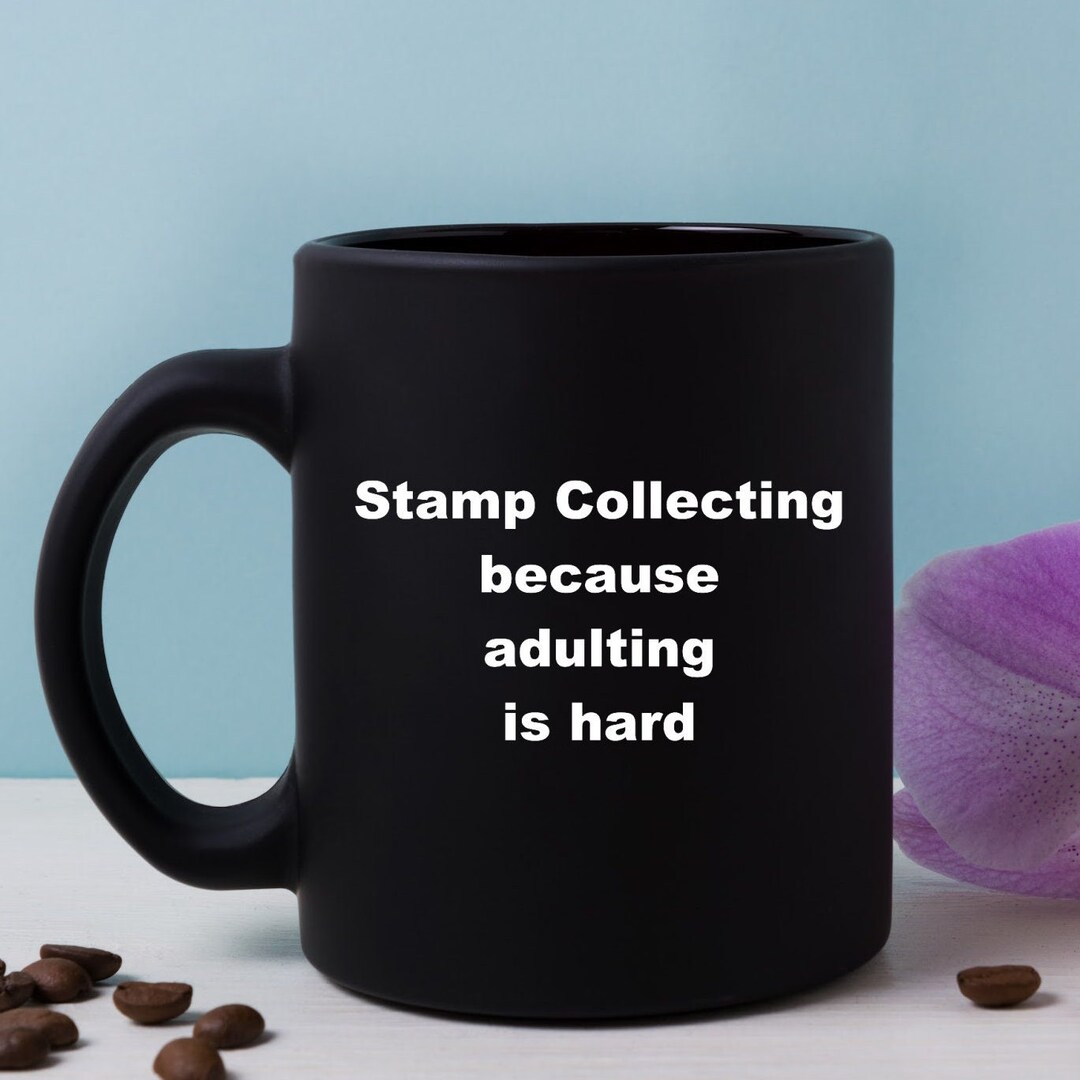 Stamp Collector Mug, Stamp Collector birthday gift, Stamp collecting ...