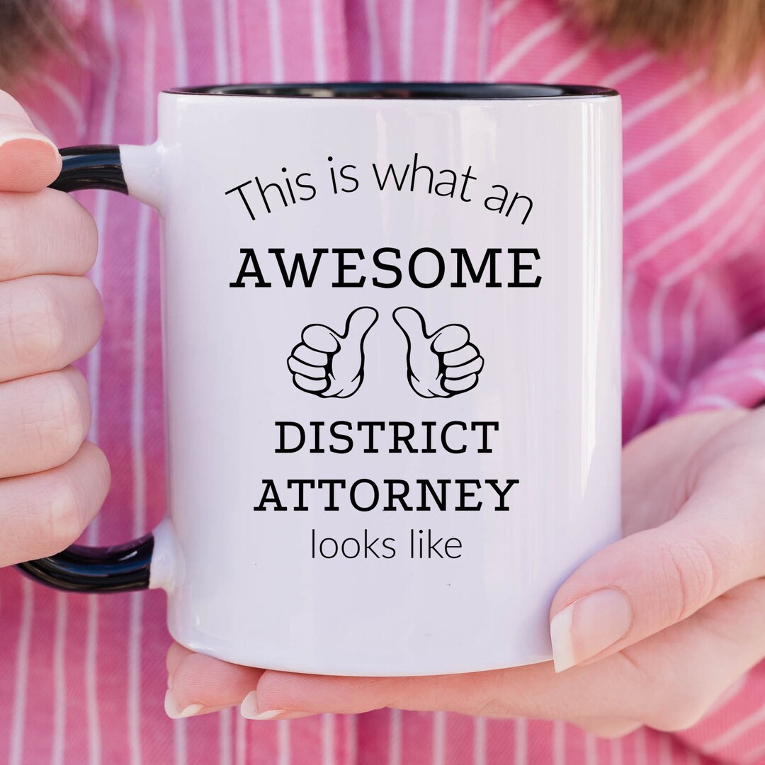 District Attorney Two Toned Mug, Attorney Gifts for Men, Gifts for Law ...