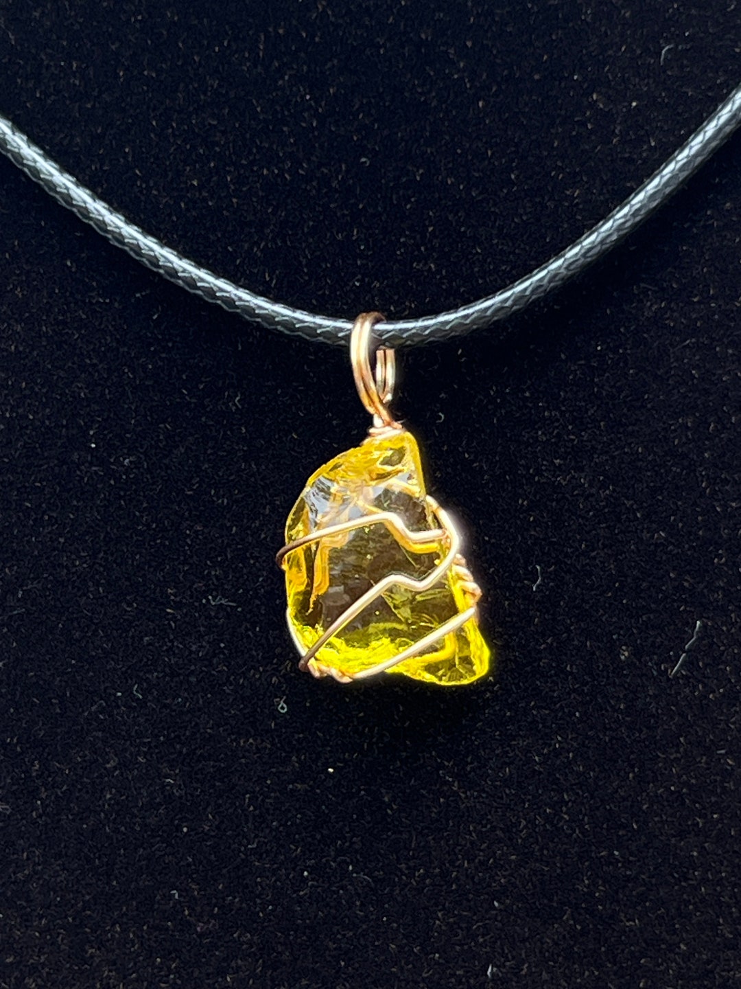 Andara Crystal Gold Solar “golden Sol” Monatomic Pendant Necklace - Etsy