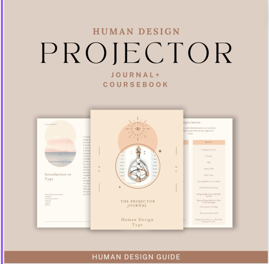 Human Design Projector Journal, Now With 80 Pages! | Human Design Chart ...