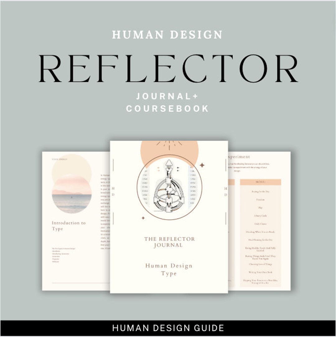 Human Design Reflector Journal, Now With 80 Pages! | Human Design Chart ...