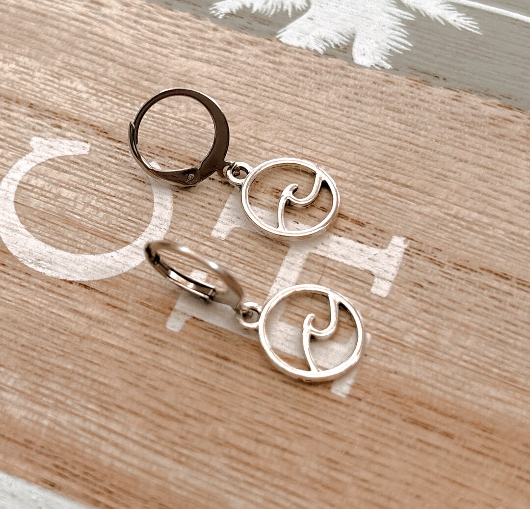 Sea Wave Earrings, SURF WAVE, Wave Earrings, Wave Earrings, Summer ...
