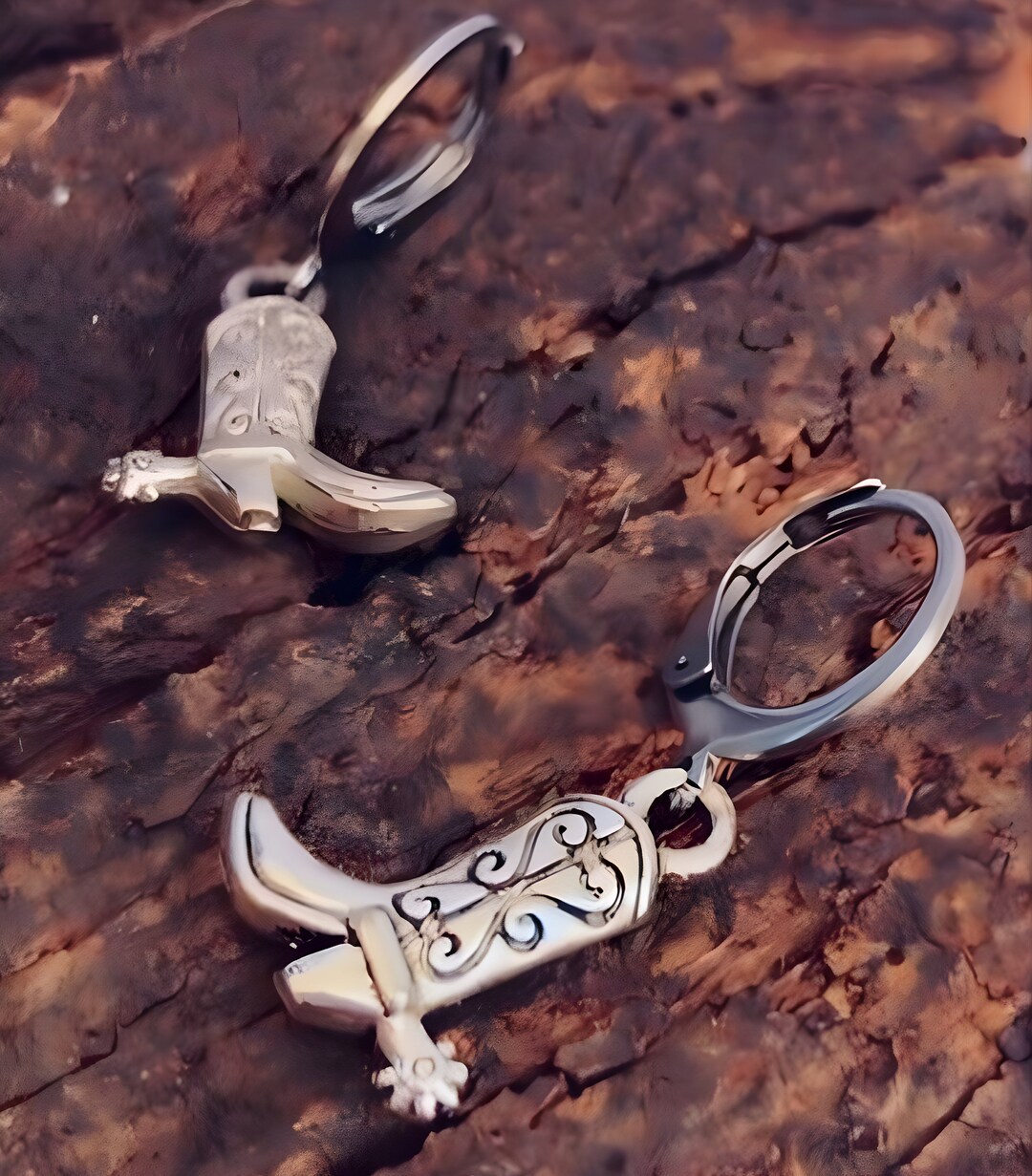 Earrings, Hoops, WESTERN BOOTS, Boot Earrings, Cowboy, American Style ...