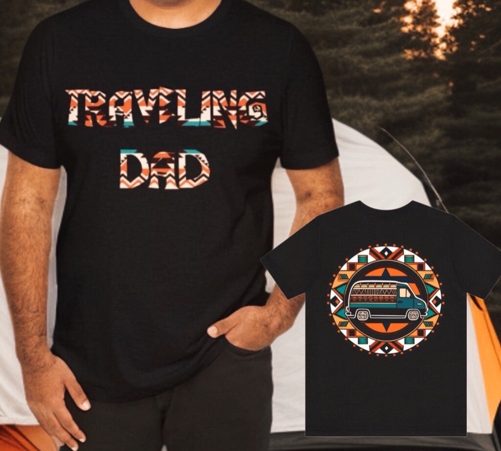 Dad T-shirt, Traveler Father, T-shirt for Dad, Traveler Dad, Gift for ...