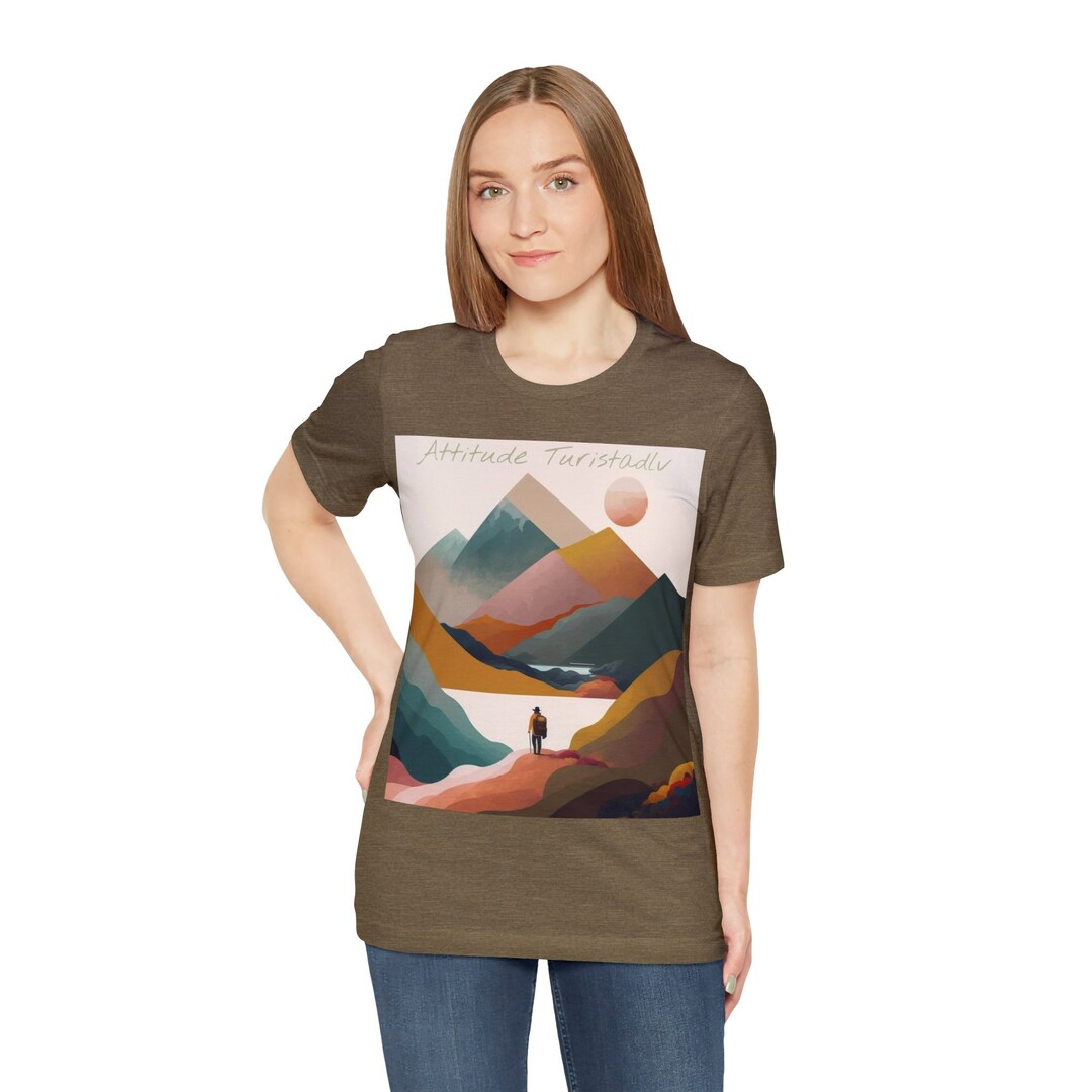 Mountain Range T-shirt, Mountain T-shirt, Mountain Gift, Travel T-shirt ...