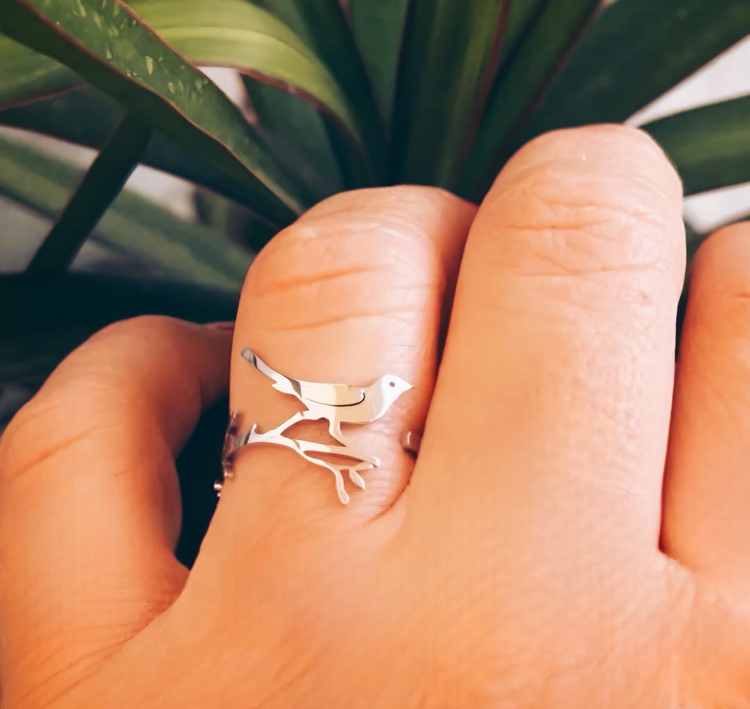 Bird Ring SWALLOW Bird Jewelry Bird Ring Nature Ring - Etsy