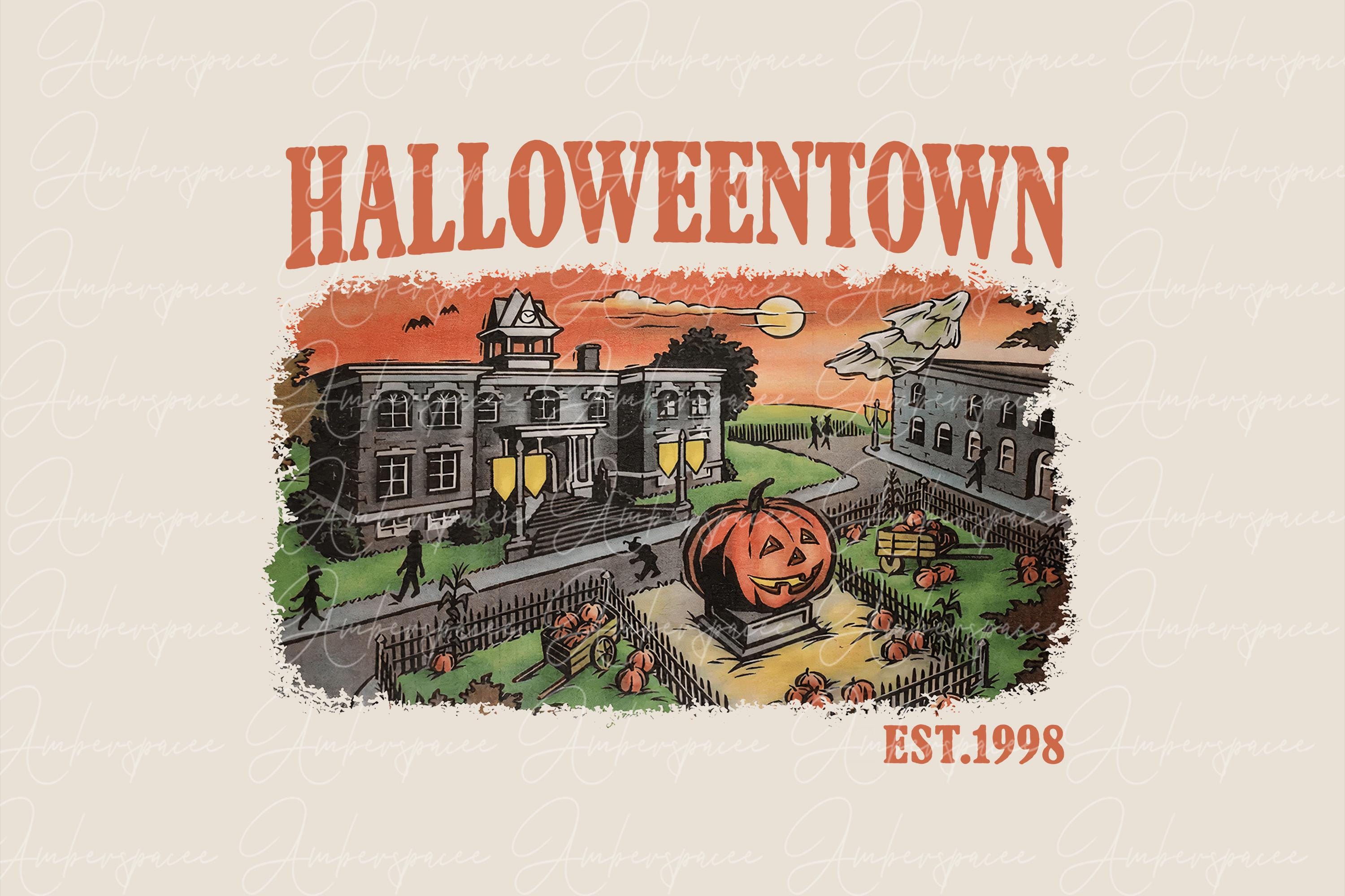 Vintage Halloween Town Est 1998 Png, Halloweentown Png, Pumpkin ...