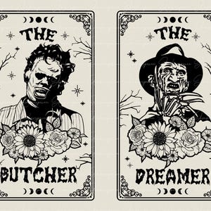 Horror Tarot Card PNG SVG, Tarot Card Png Bundle, Halloween Tarot Card ...