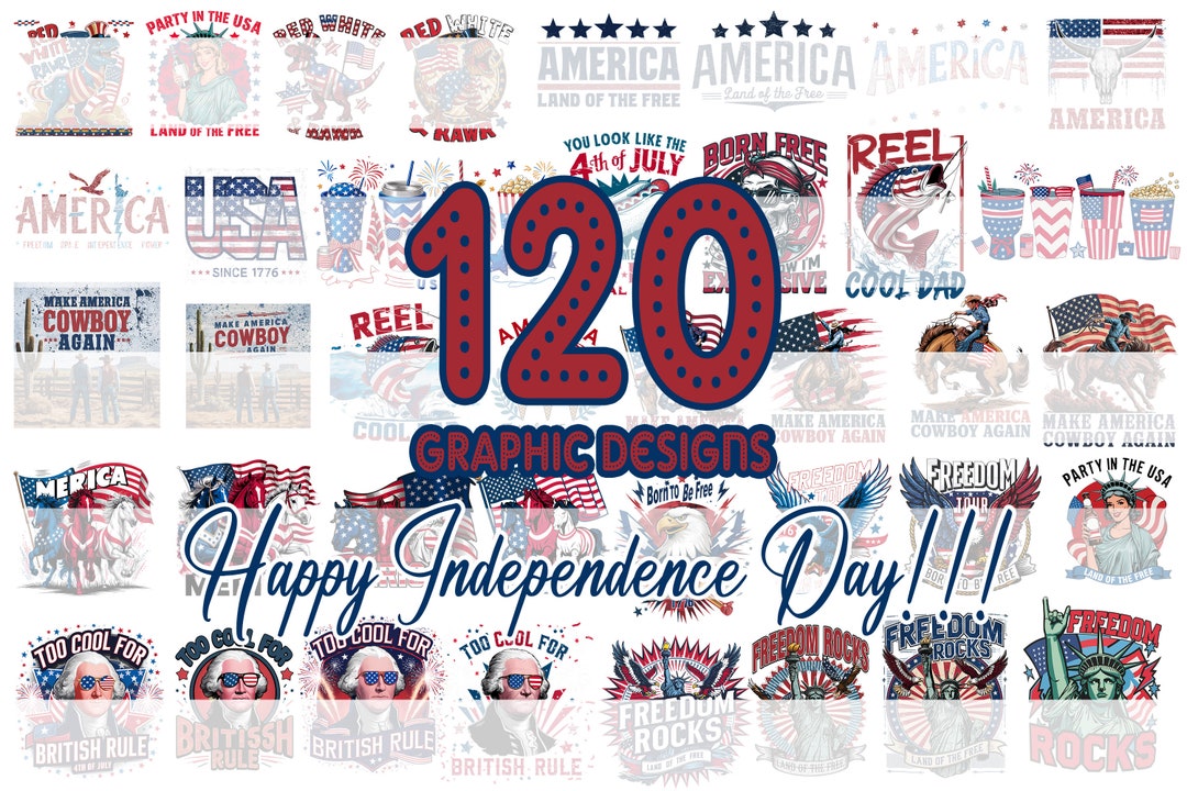 Independence Day Bundle, America Bundle Png, American PNG, 4th of July ...