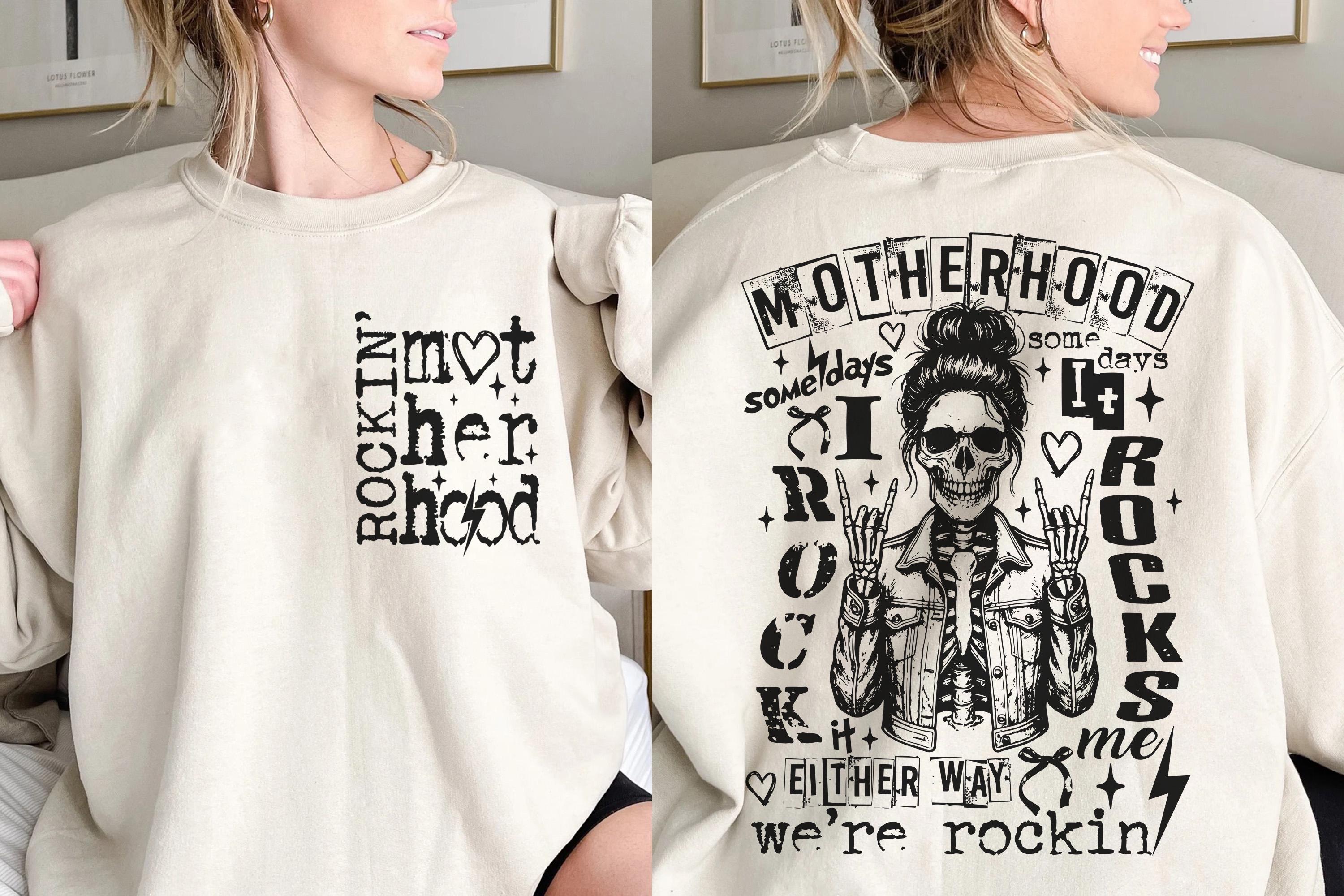 Rockin' Mother Hood Png Svg, Skeleton Mom Svg, Momster Svg, Funny ...
