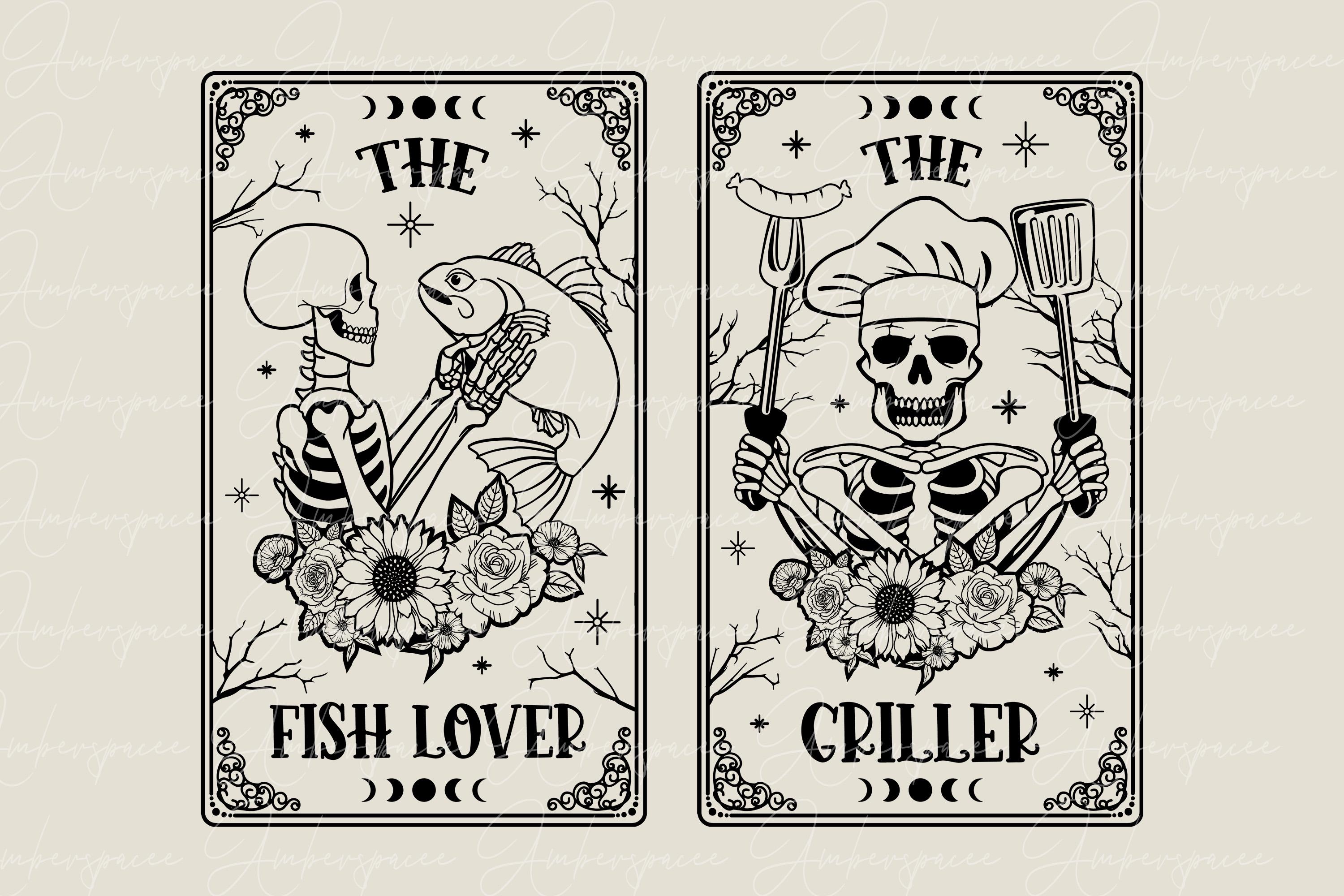 Skeleton Tarot Card PNG Svg,tarot Card Png Bundle, Halloween Tarot Card ...