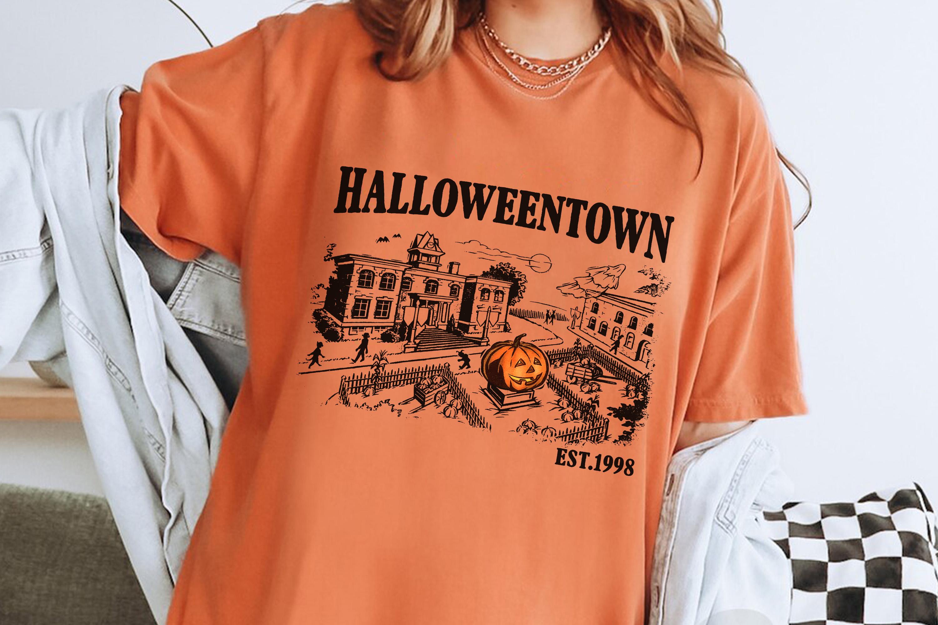 Vintage Halloween Town Est 1998 Png, Halloweentown Png, Pumpkin ...