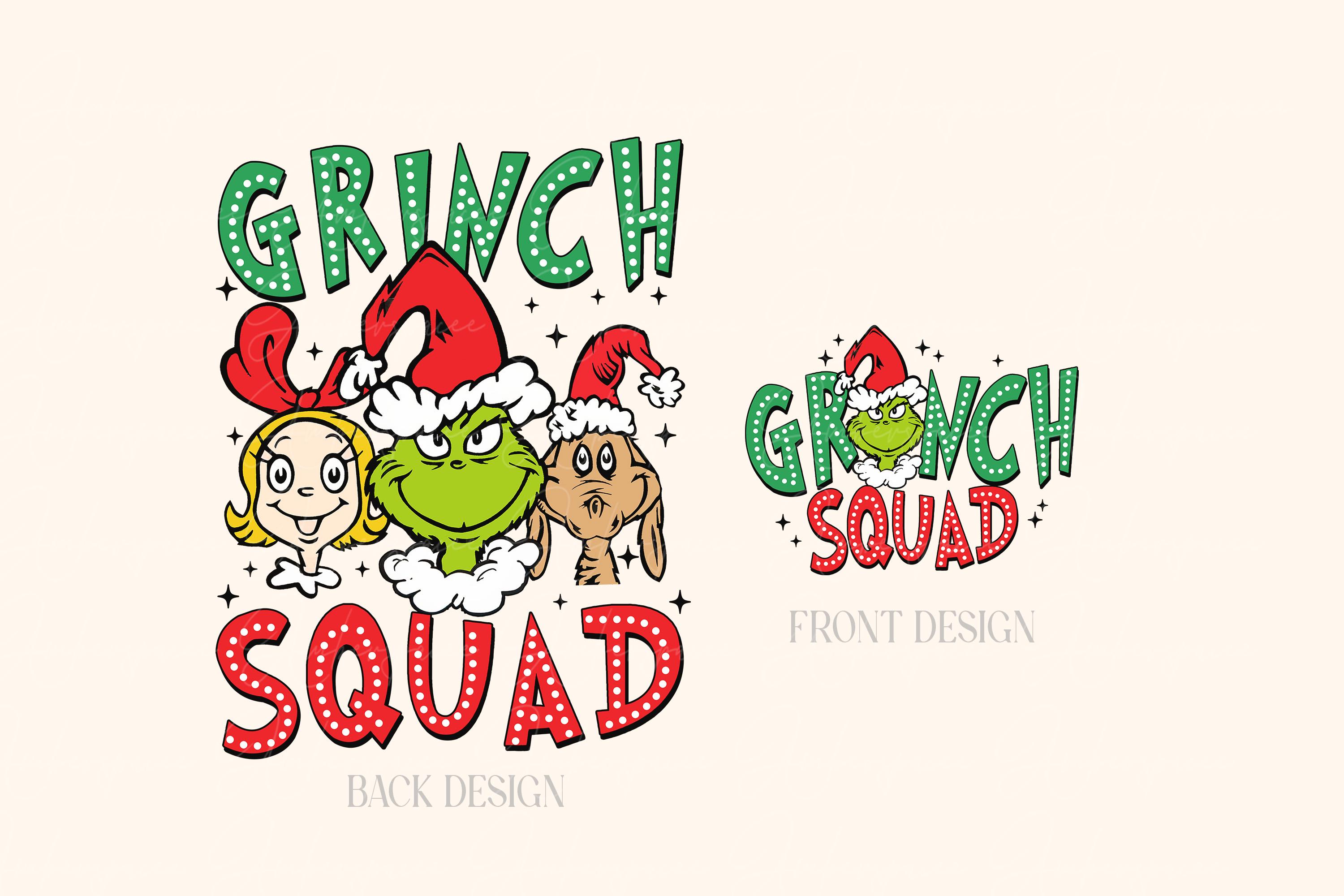 Grinch Squad Svg Png, Grinch Front and Back Svg Png, Christmas Svg ...