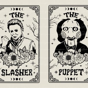 Horror Tarot Card PNG SVG, Tarot Card Png Bundle, Halloween Tarot Card ...