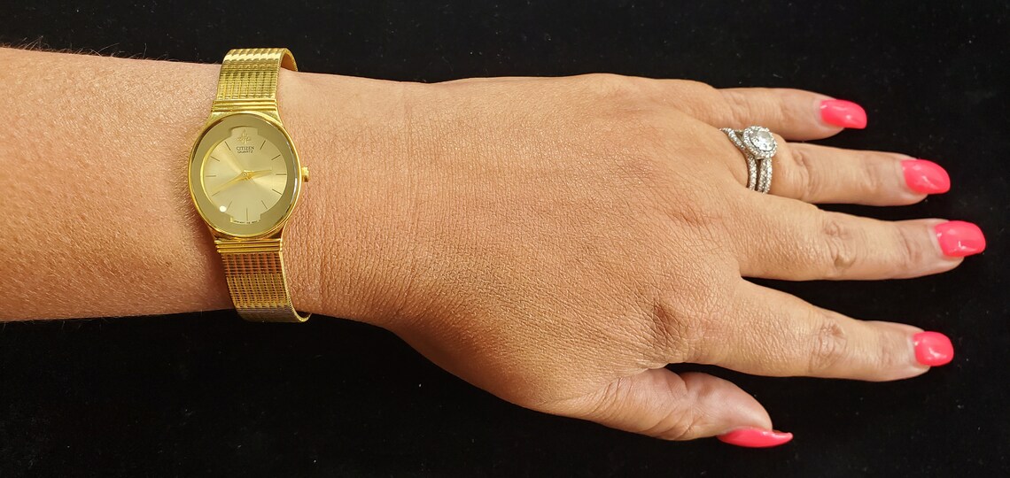 Rare Citizen Strada Gold Quartz Ladies Watch NOS - Etsy