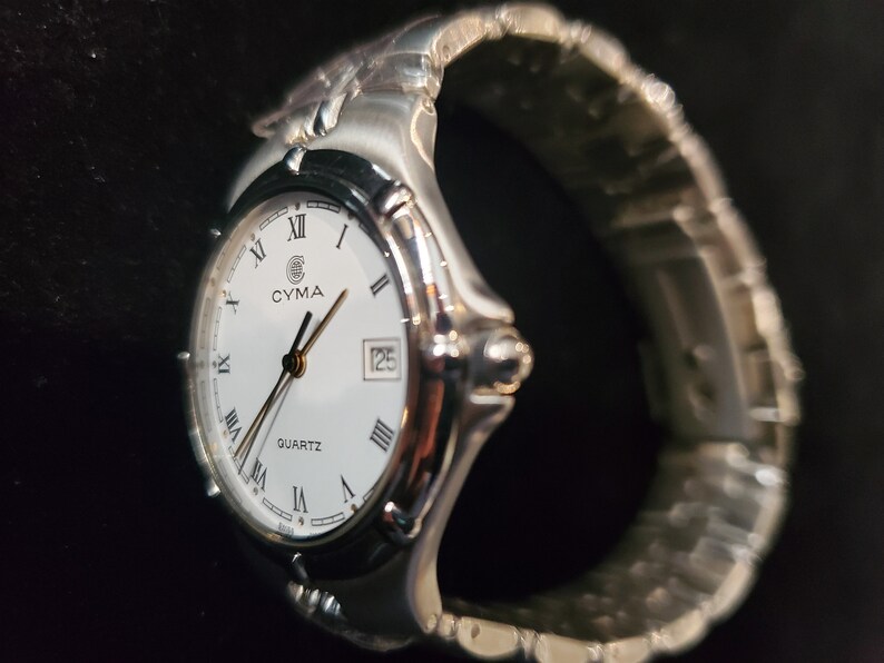 Cyma Le Locle Stainless Steel Bracelet Mens Watch - Etsy