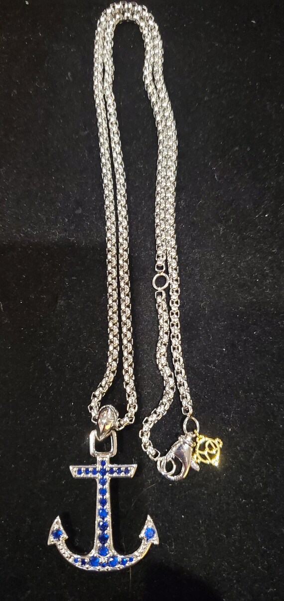 David Yurman Maritime Anchor Amulet Sterling Silver W… - Gem