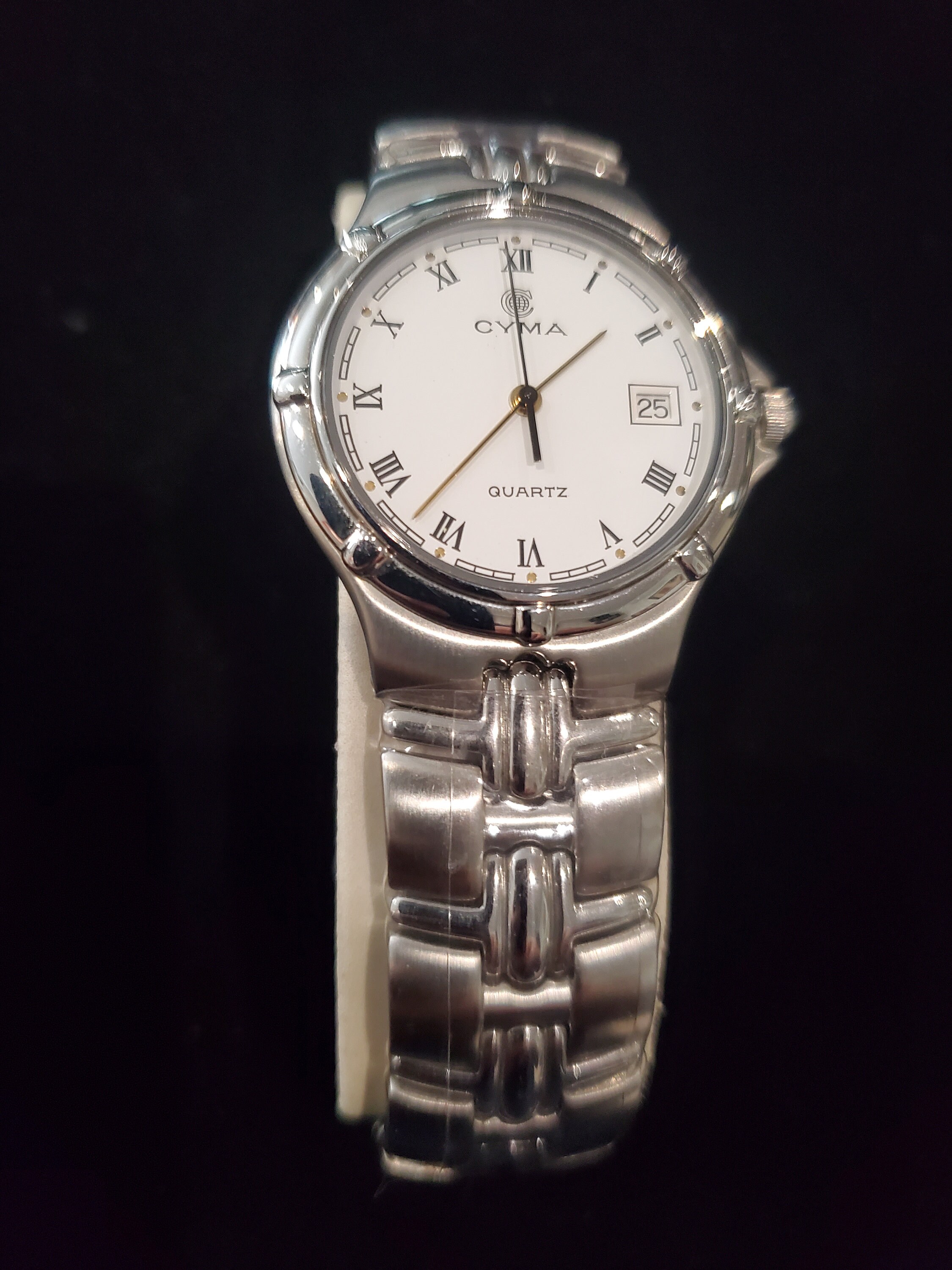 Cyma Le Locle Stainless Steel Bracelet Mens Watch - Etsy