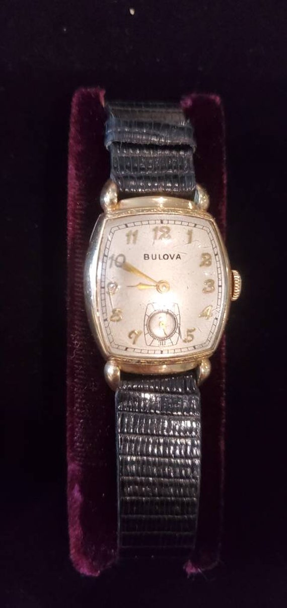 Vintage Bulova Minute Man Manual Wind 17 Jewels 10k R… - Gem