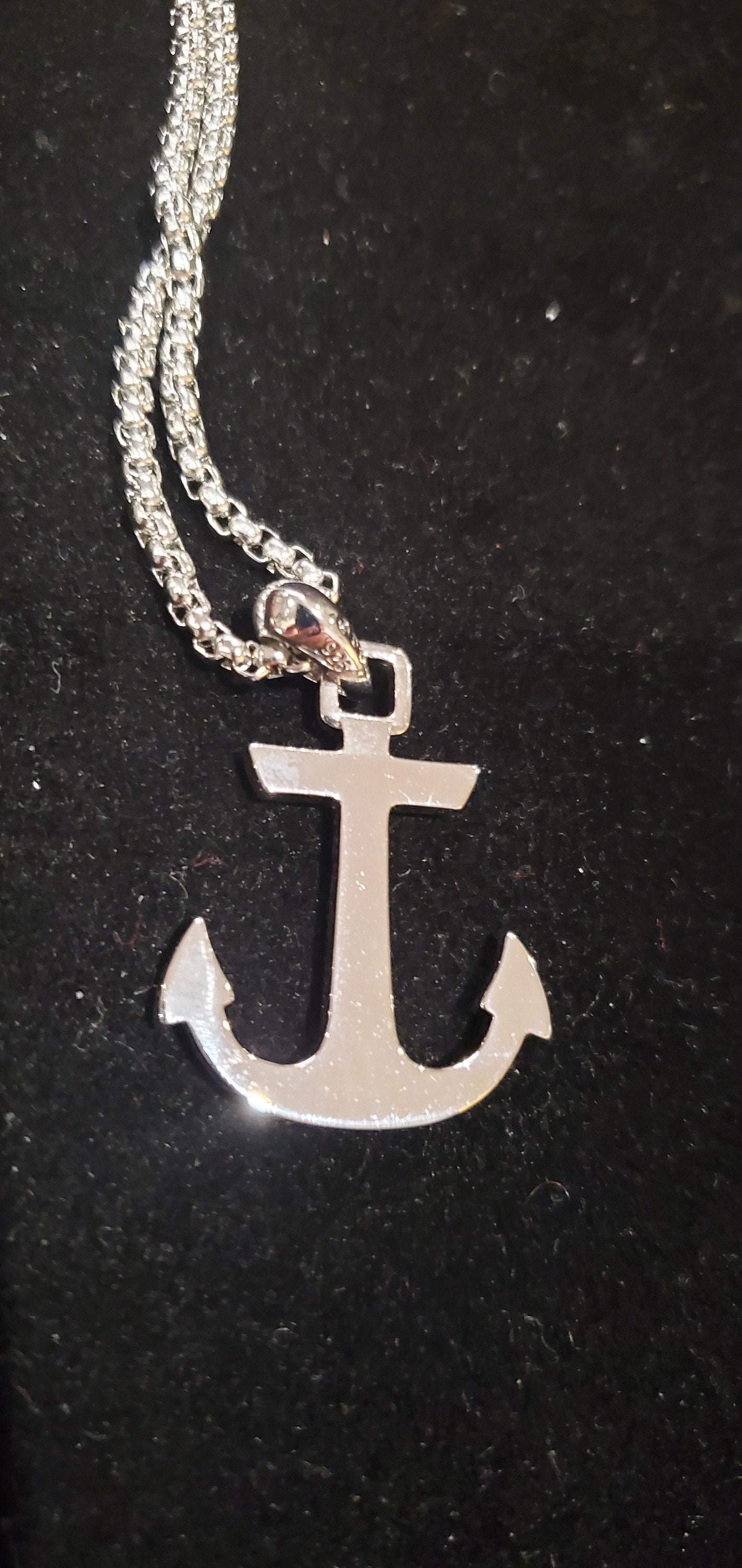 David Yurman Maritime Anchor Amulet Sterling Silver With Blue Pavé ...