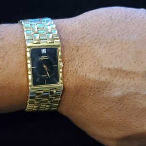 Jacques Prevard Gold Plated Mens Quartz Watch - Etsy