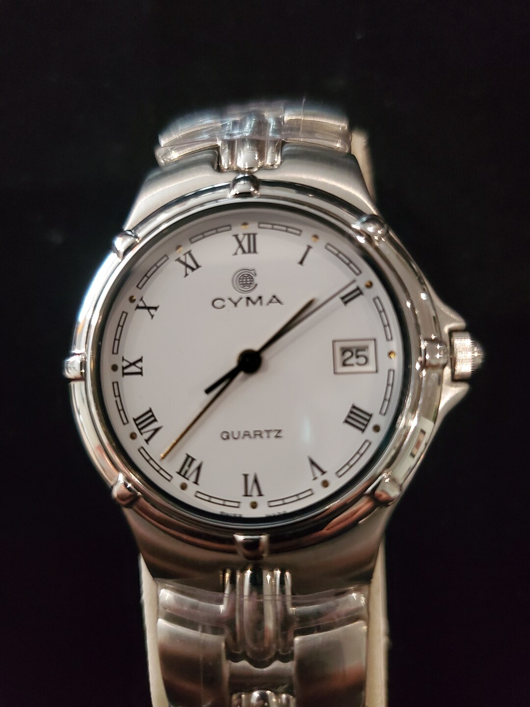 Cyma Le Locle Stainless Steel Bracelet Mens Watch - Etsy