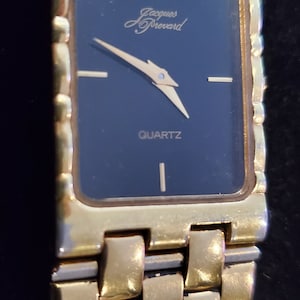 Jacques Prevard Gold Plated Mens Quartz Watch - Etsy
