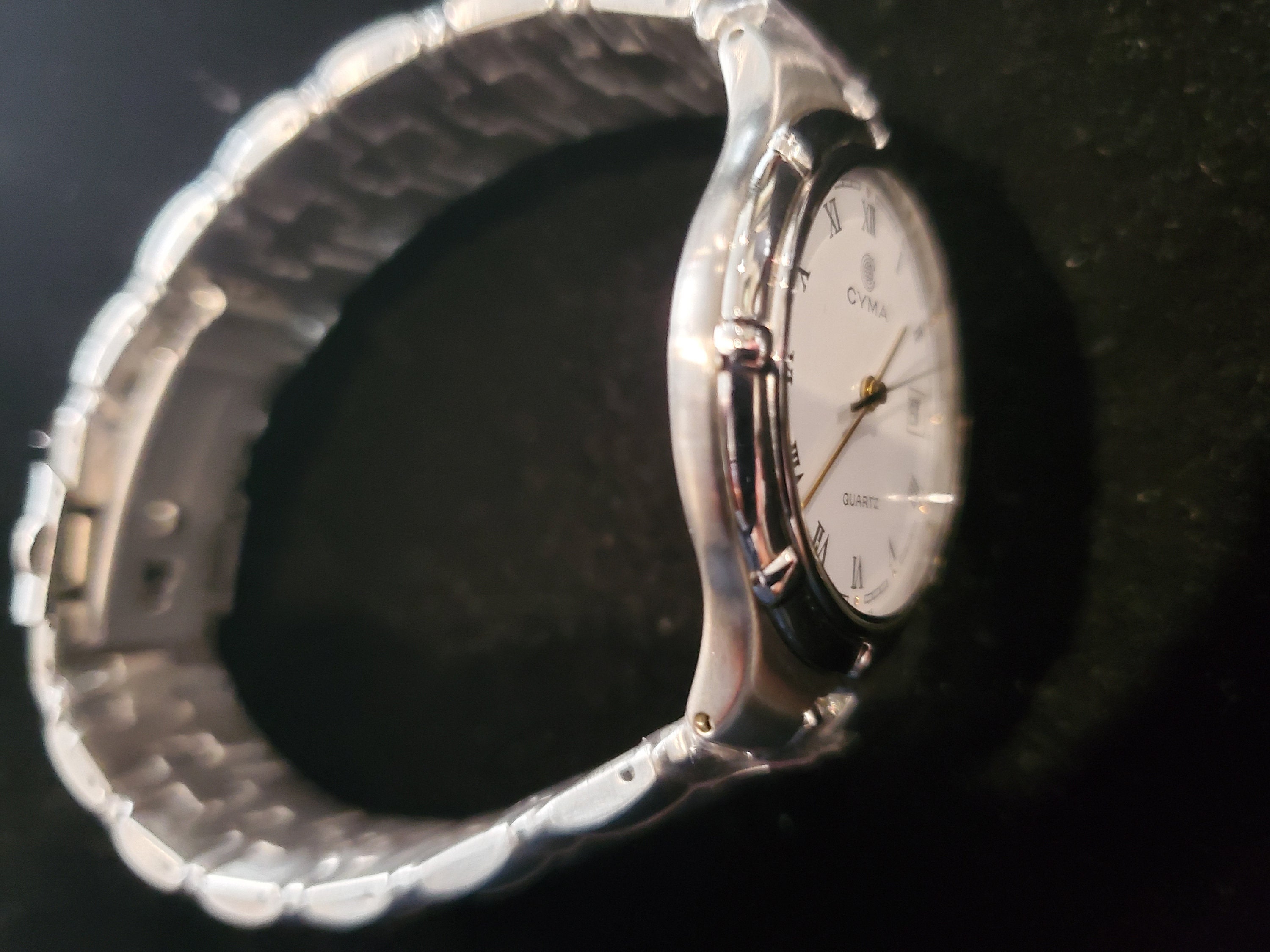 Cyma Le Locle Stainless Steel Bracelet Mens Watch - Etsy