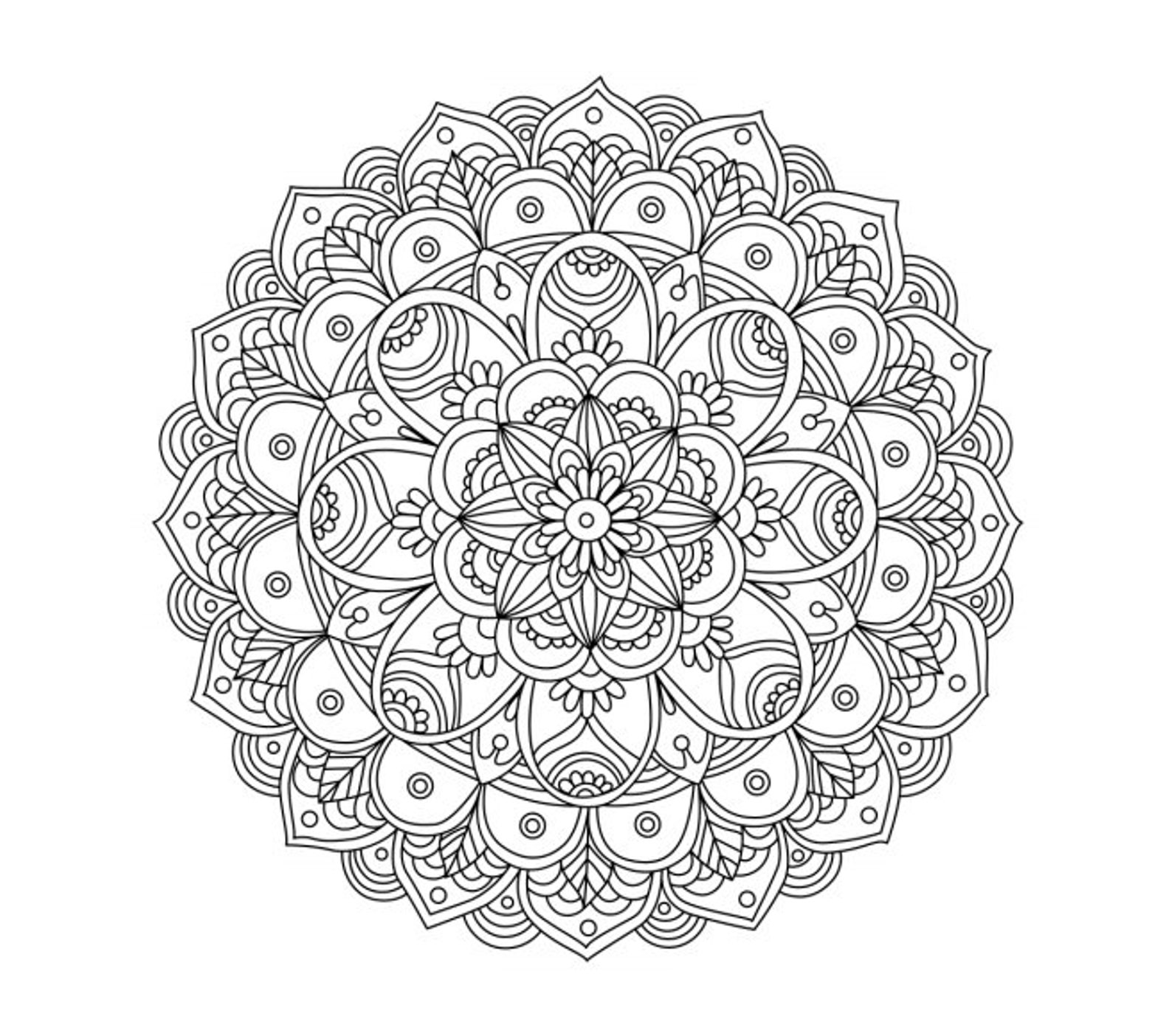 MANDALA 25 Complex Mandala Coloring Pages | Etsy MANDALA 25 Complex Mandala Coloring Pages | Etsy