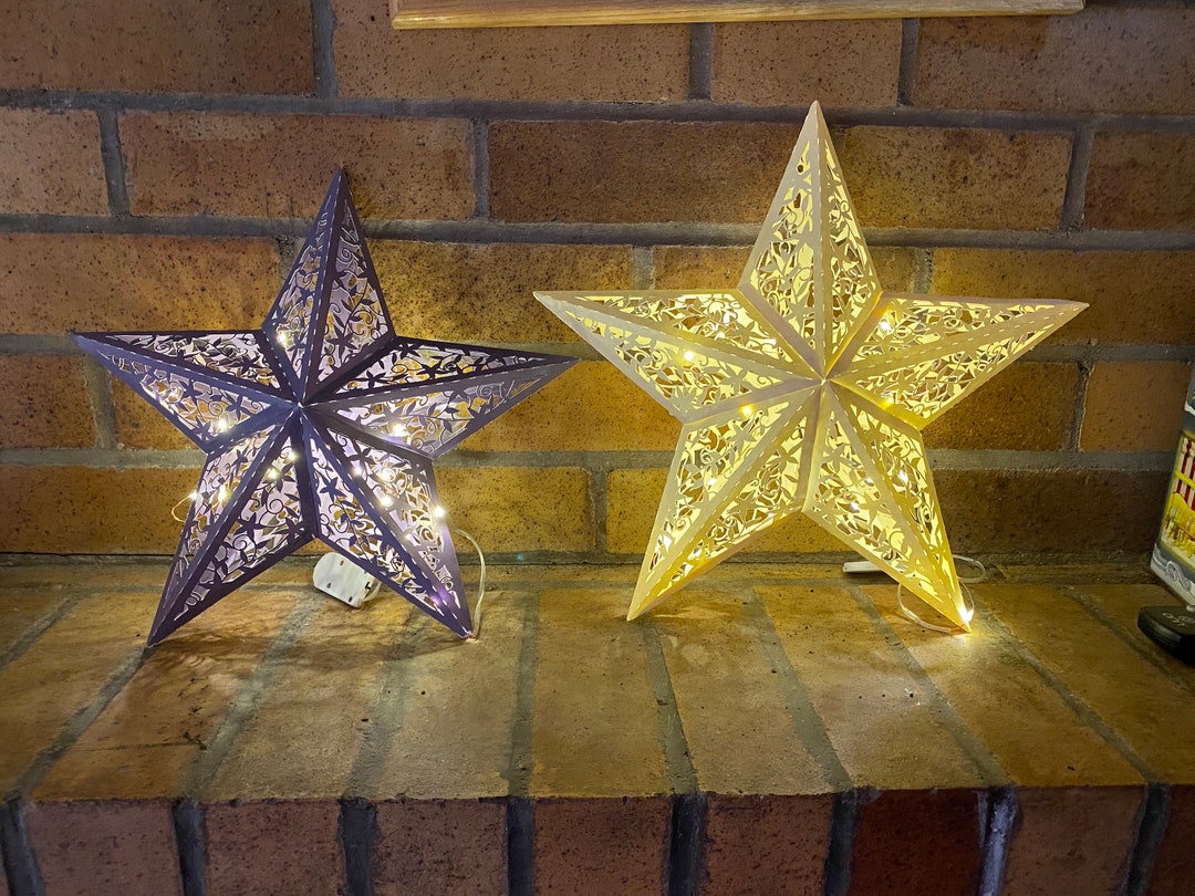 Vintage Floral Luminary for Cricut SVG File for Paper Cutting Machines ...