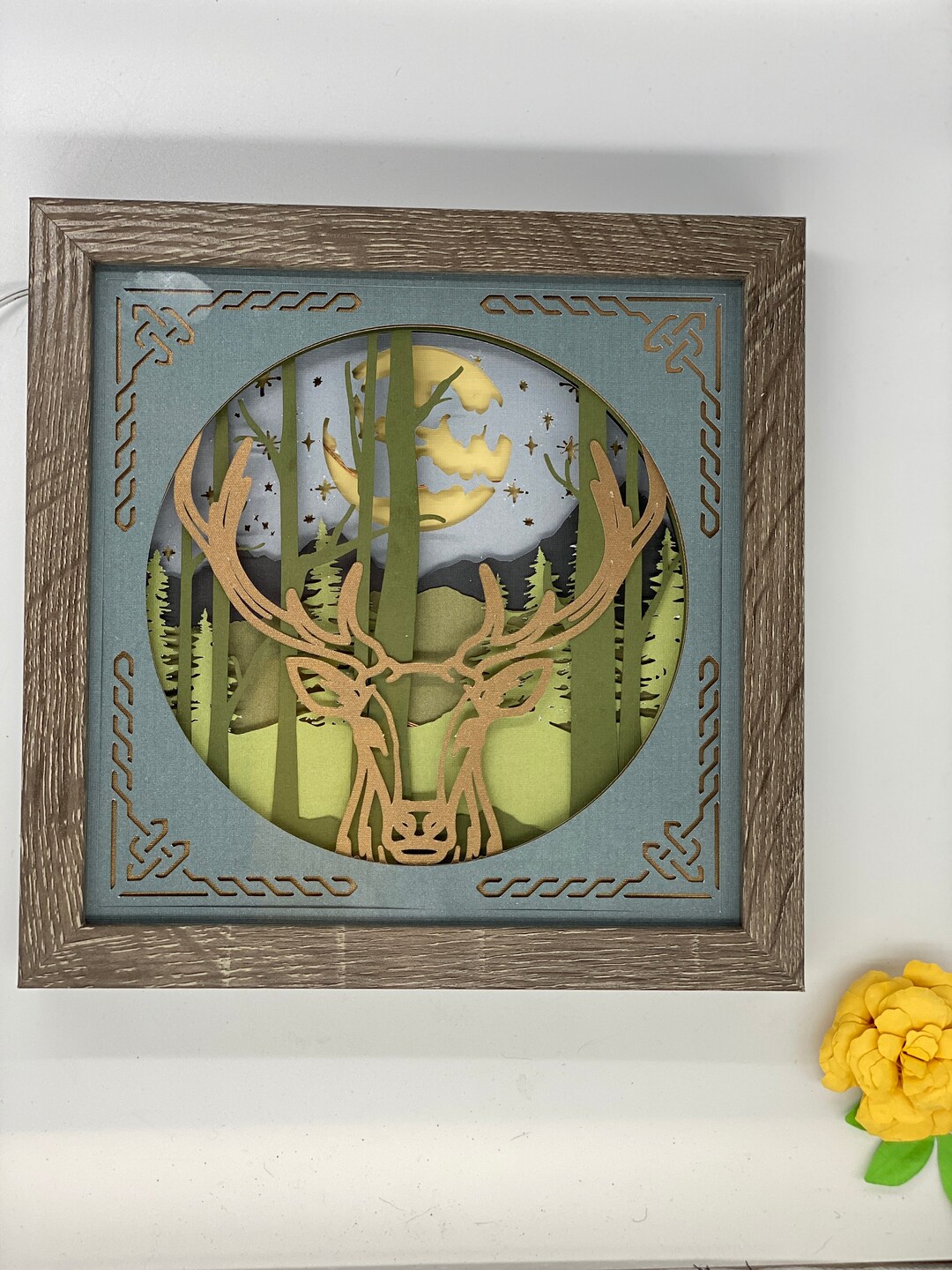 Lightbox Layered Paper Art 3D SVG Cricut Project Gift for Father or ...