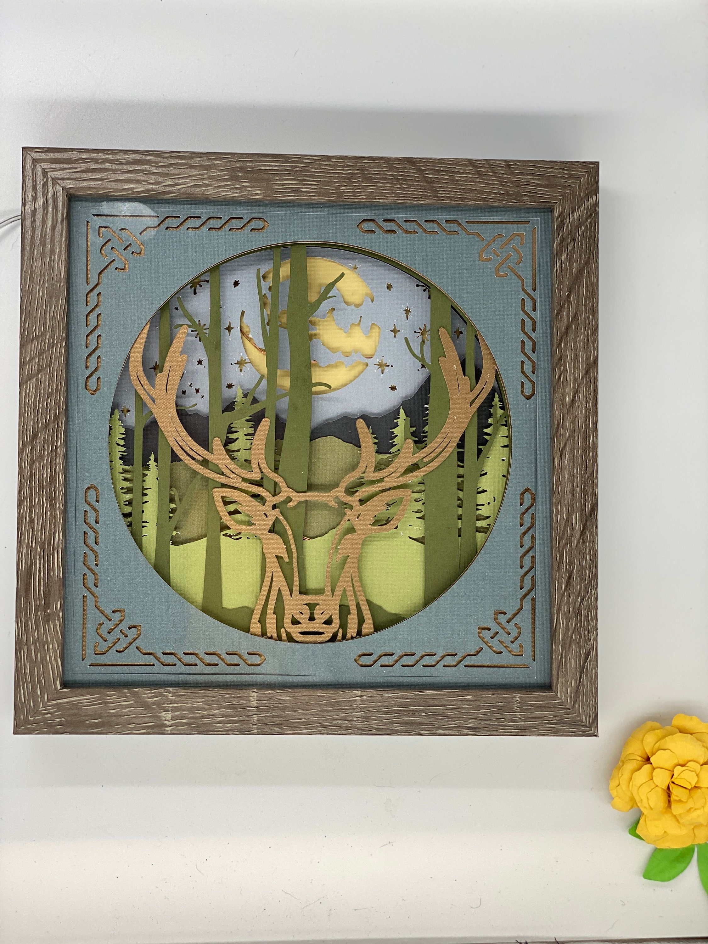 Lightbox Layered Paper Art 3D SVG Cricut Project Gift for - Etsy UK