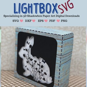 Wildflower Easter Bunny Box SVG for Cricut, Fun Easy Paper Cut File ...