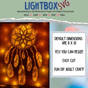 Mandala Dreamcatcher Lightbox SVG Shadowbox | 3D Layered Paper Art ...