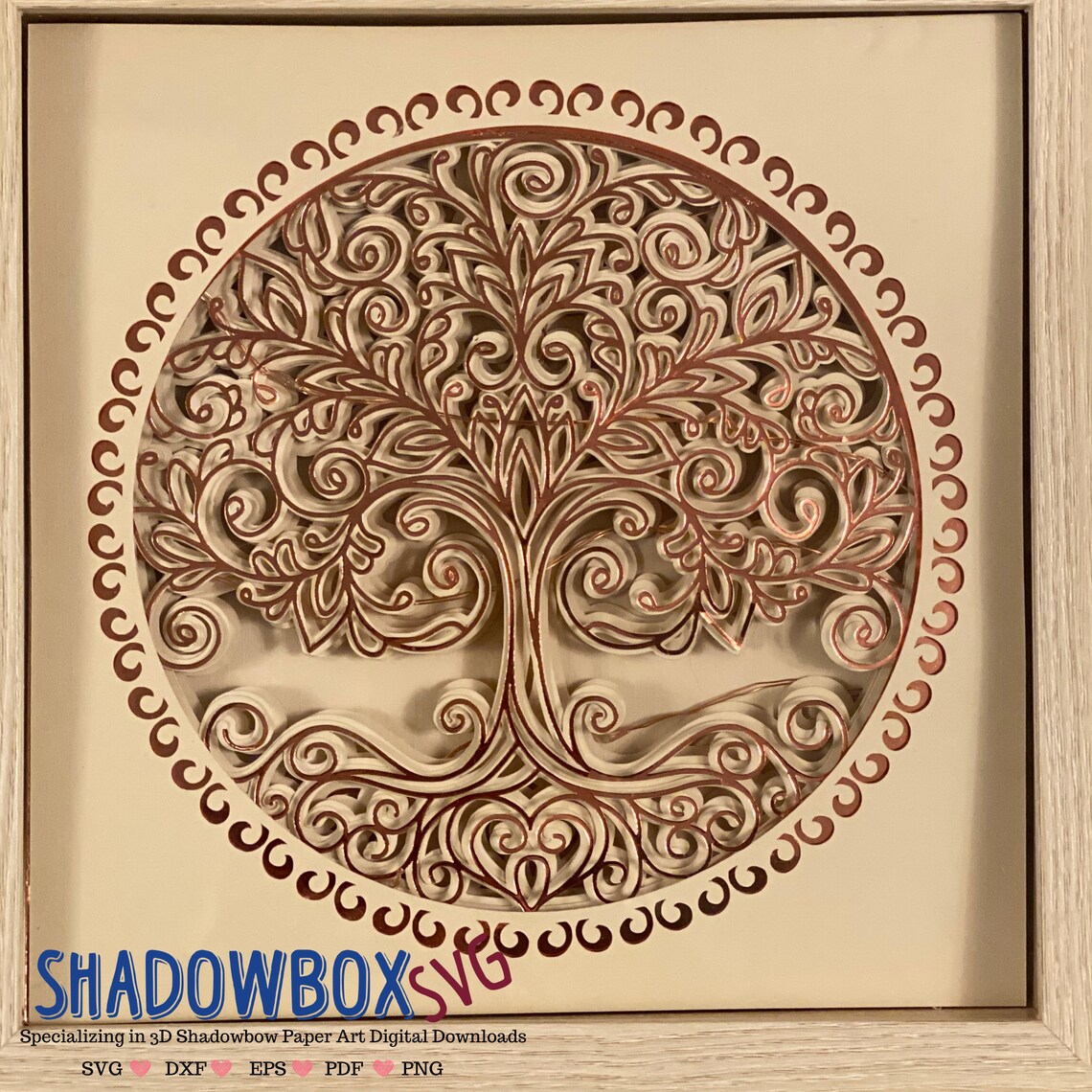 Tree of Life SVG Shadowbox 3D Layered Tree of Life Lightbox - Etsy