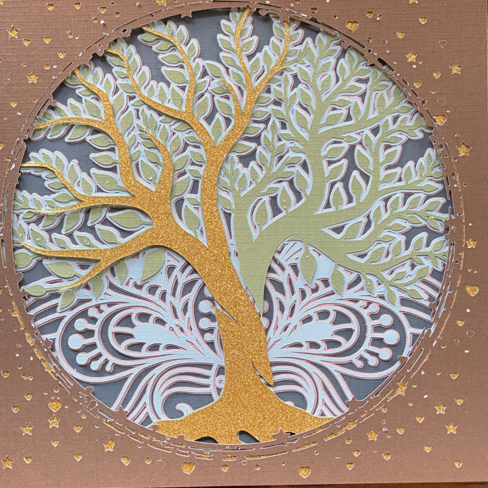 Tree of Life Lightbox SVG Layered Mandala Shadowbox 3D Download Cricut ...