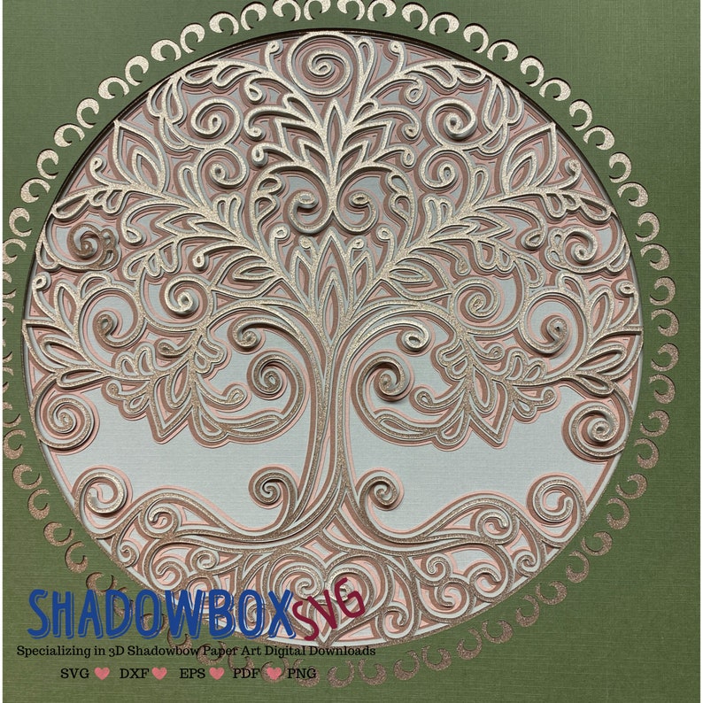 Tree of Life SVG Shadowbox 3D Layered Tree of Life Lightbox - Etsy