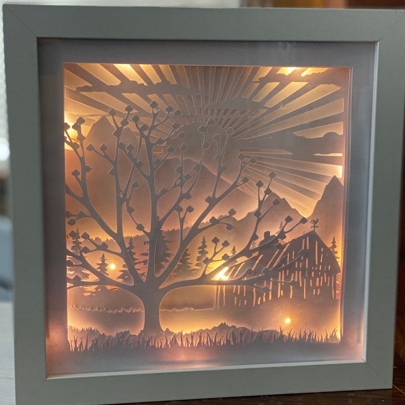 Shadowbox Svg Files - Etsy